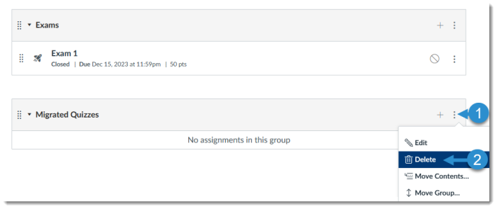 Quick Tip: Organizing Gradebook Categories via Assignment Groups | Regional Campuses